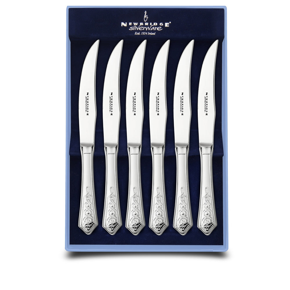 Celtic Silver Plated Steak Knife Pack x 6 – Newbridge Silverware
