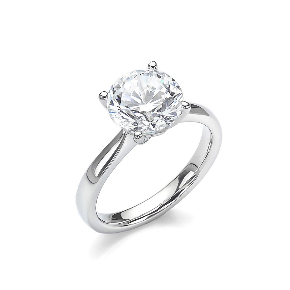 Platinum Solitaire Diamond Ring – Newbridge Silverware