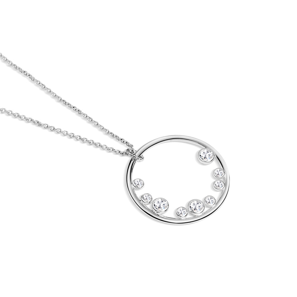 Circular Pendant Clear Stones – Newbridge Silverware