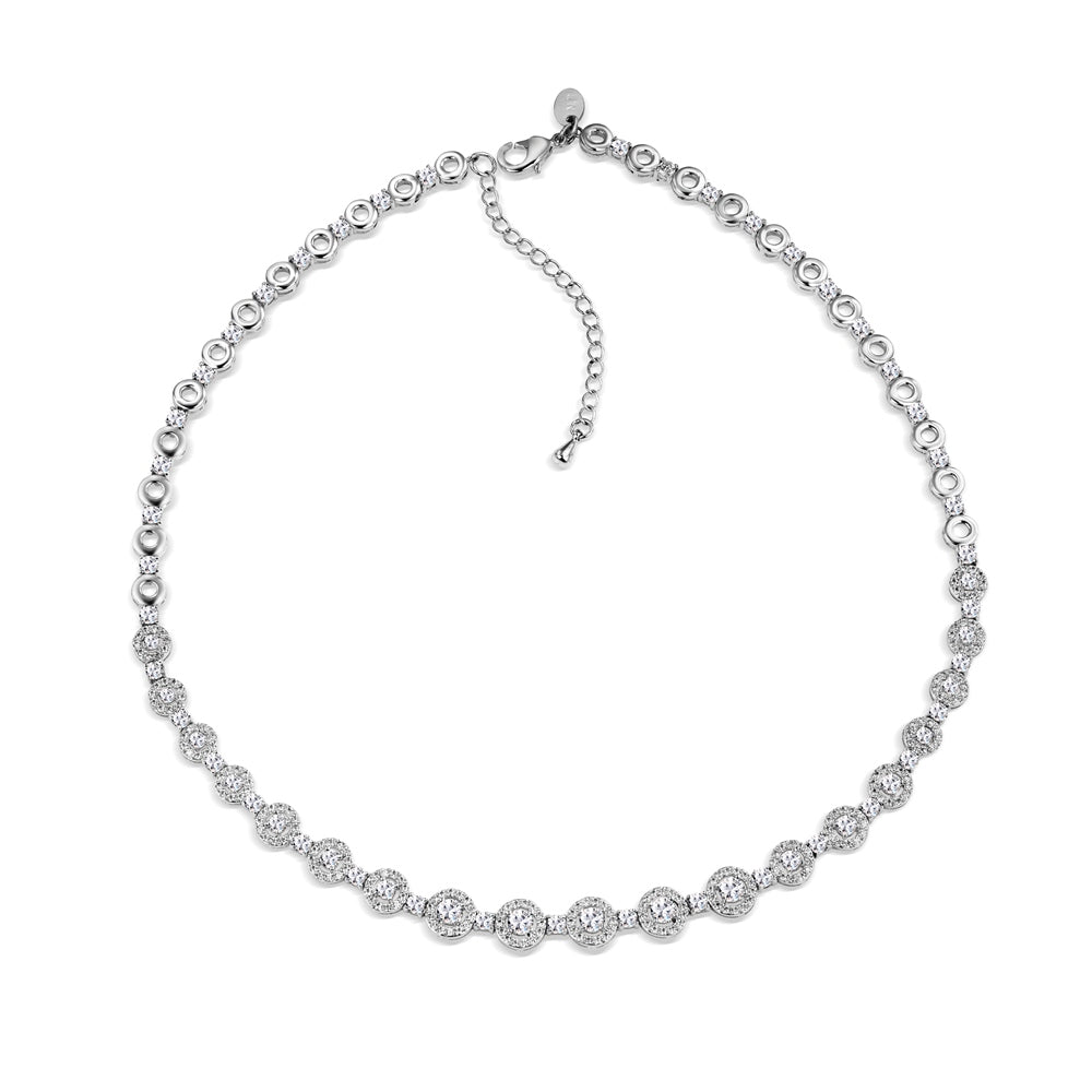 Clear Cubic Zirconia Necklace – Newbridge Silverware