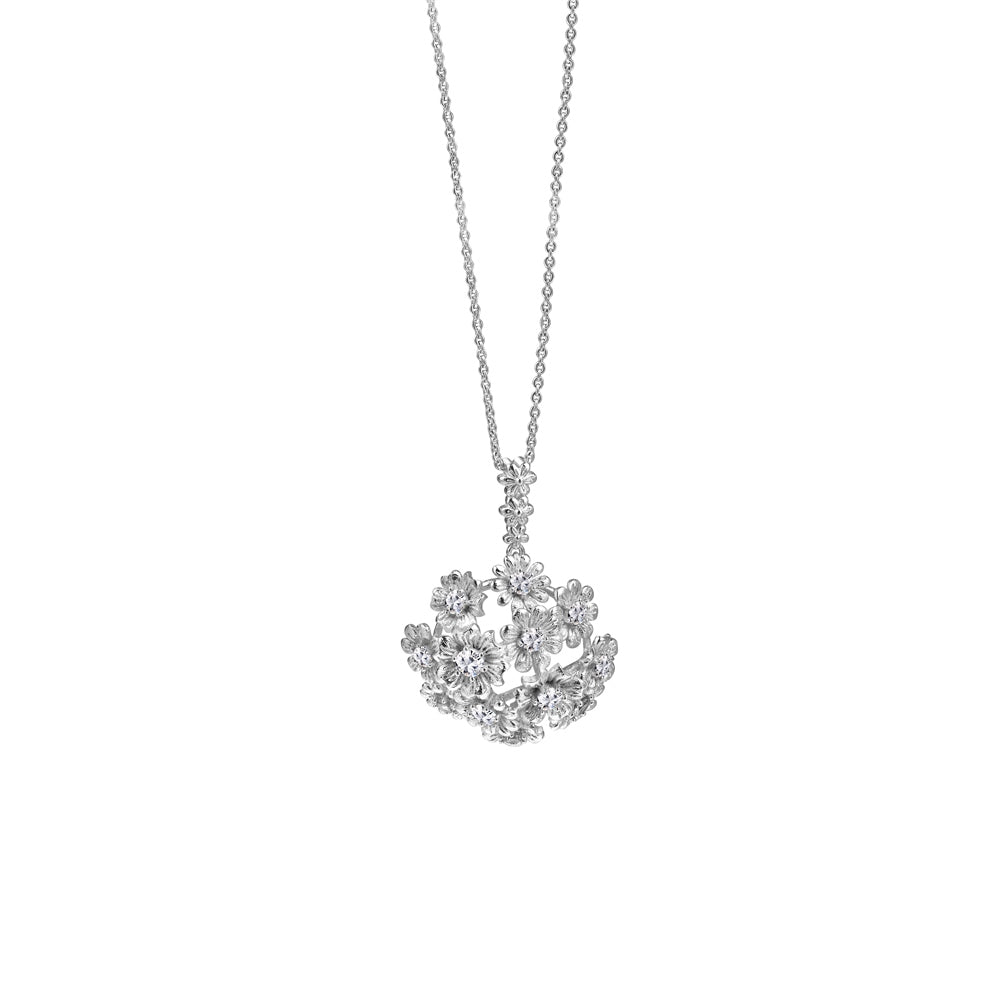 Silver Plated Floral Cluster Pendant – Newbridge Silverware