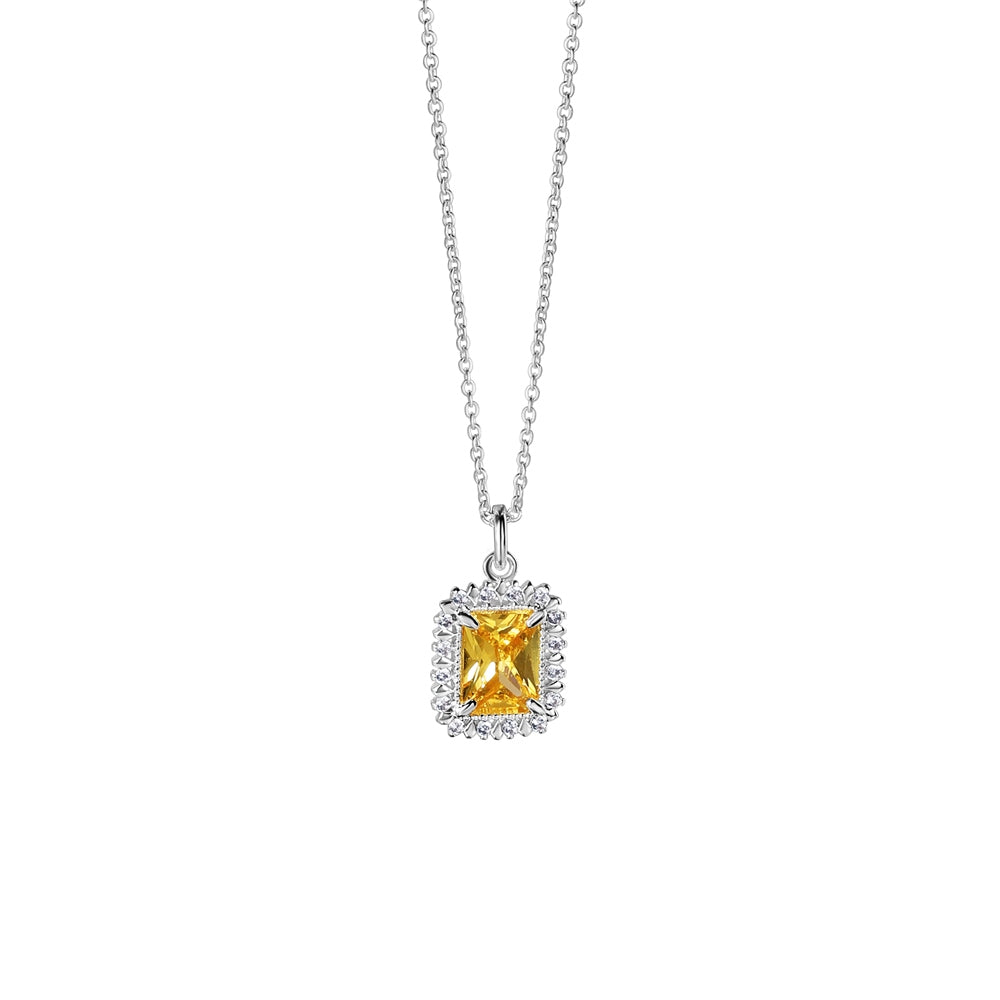 Rectangle Light Topaz Stone Pendant – Newbridge Silverware